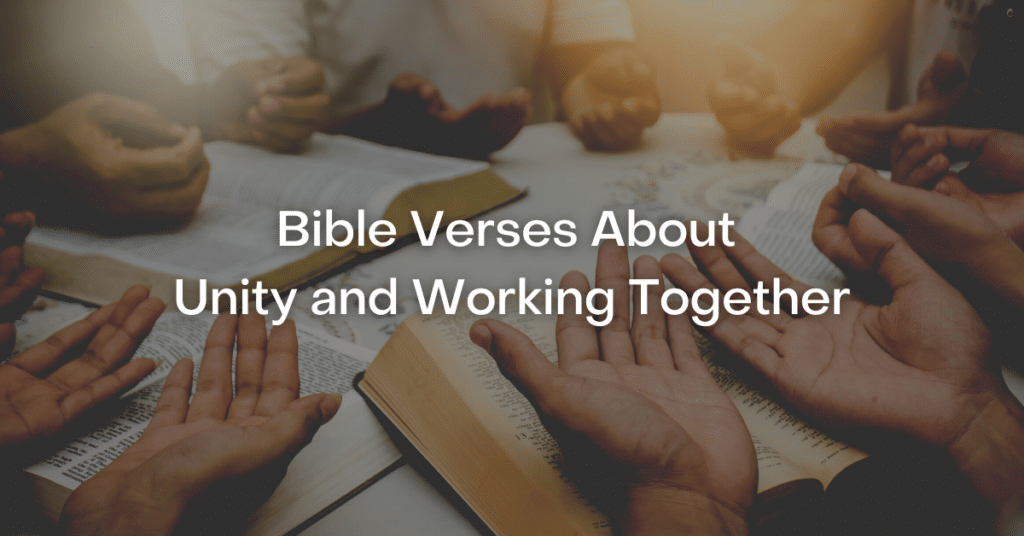 53+ Bible Verses About Unity and Working Together