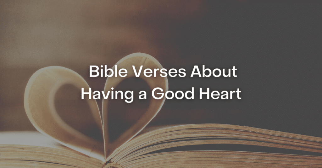 53+ Bible Verses About Having a Good Heart