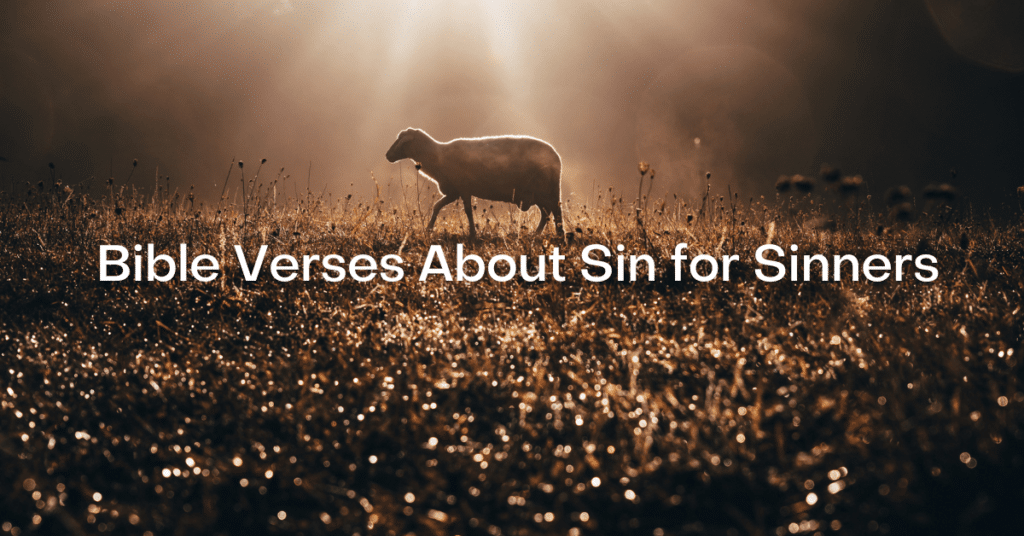 53+ Bible Verses About Sin for Sinners